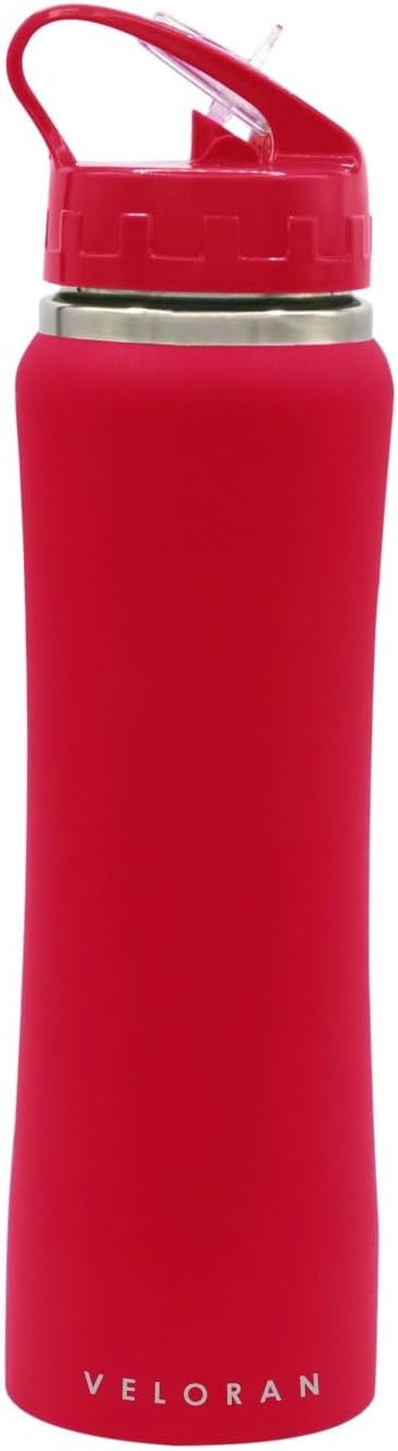 VELORAN 750ml Insulated Water Bottle with Unique Easy-Grip Design ...