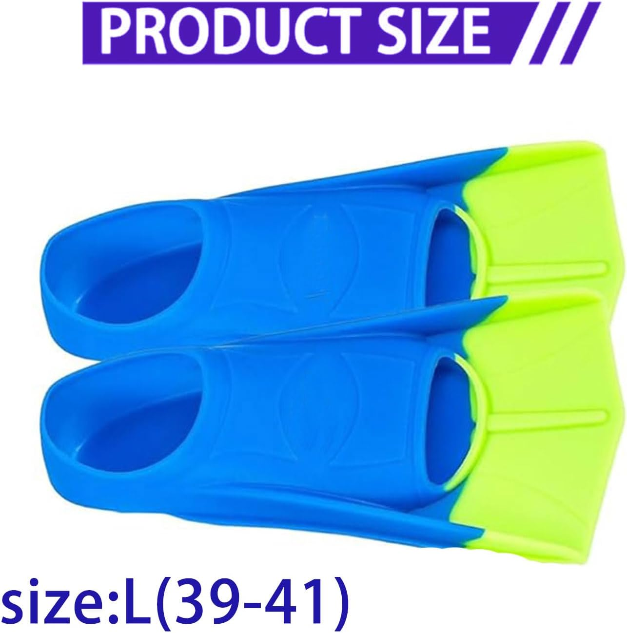 SWIMMING FLIPPERS - Short Blade Training Fins for Snorkeling, Diving ...