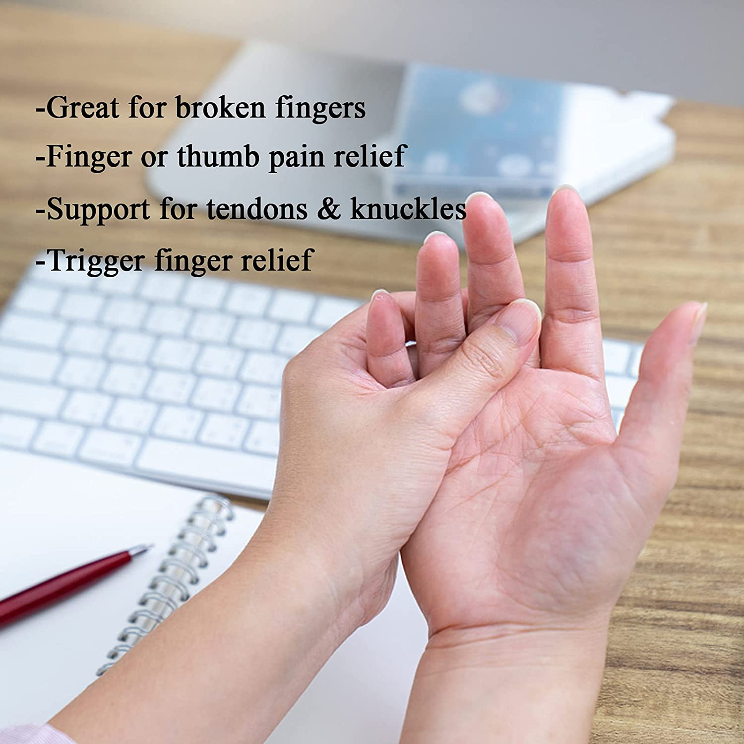 Paskyee Trigger Finger Splint - Straighten Broken or Bent Fingers ...