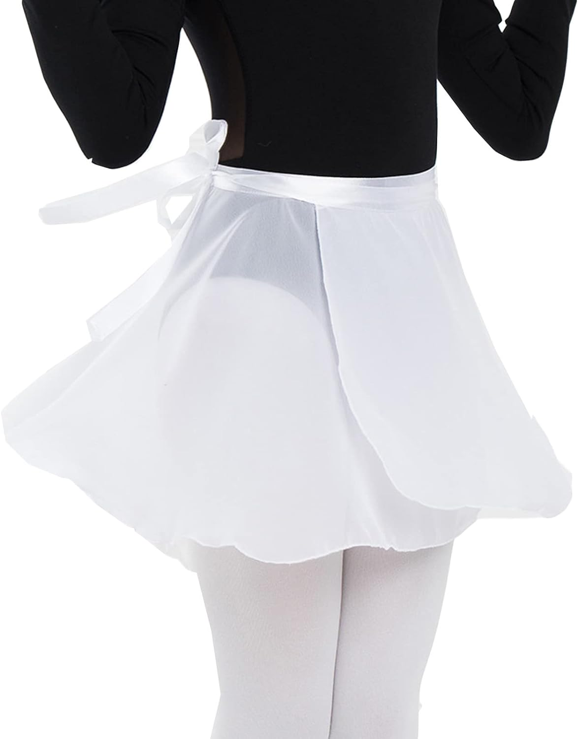 Lopsity Women Ballet Wrap Skirt Short Dance Skirts with Tie Waist ...