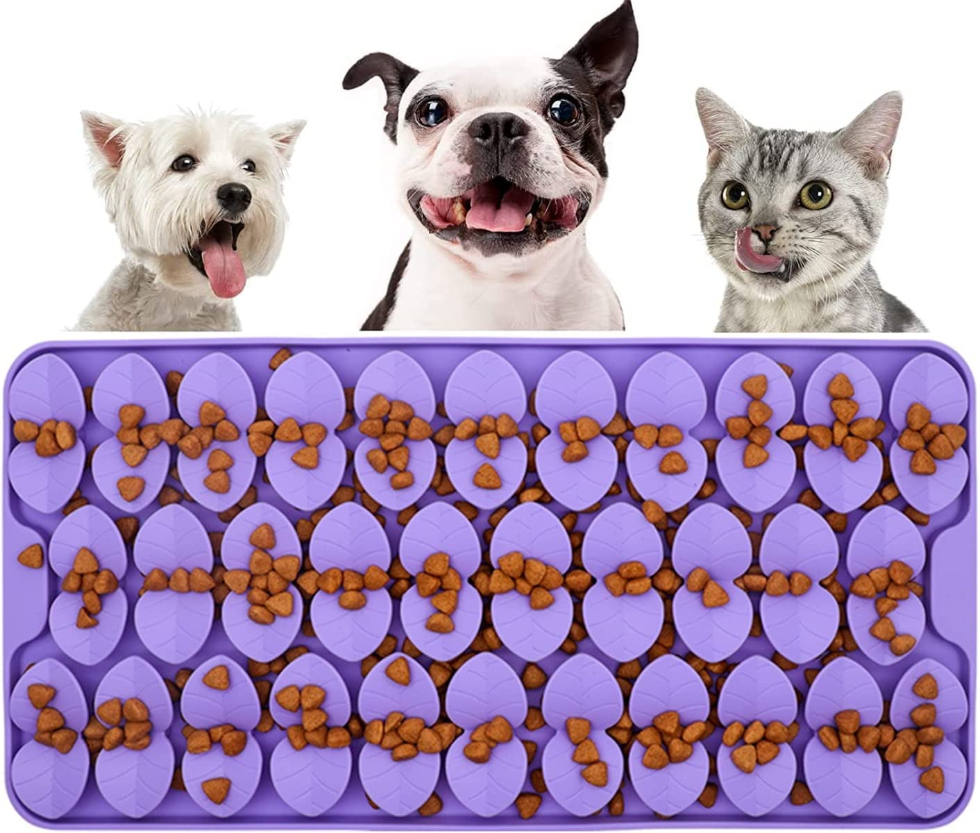 KIKNIN Snuffle Mat for Dogs, Premium Silicone Dog Food Mat Slow Feeder ...