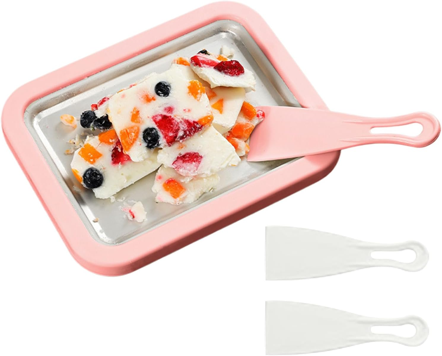 Roll Ice Cream Maker - Homemade Yogurt Rolls Tray - Instant Cold Plate ...