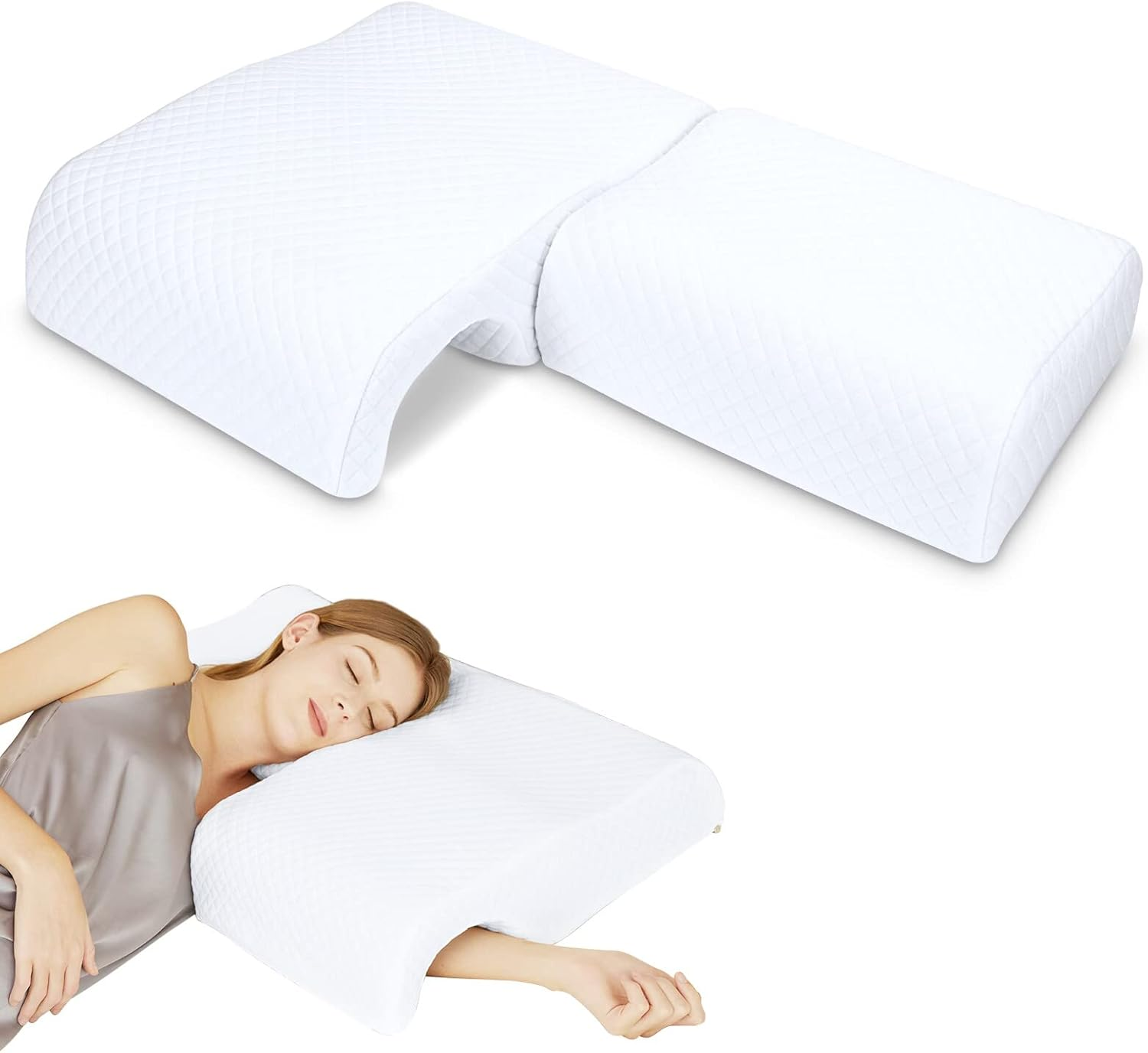 Memory Foam Cuddle Pillow Shoulder Pillow for Side Sleepers Arm Pillow with Ar eBay