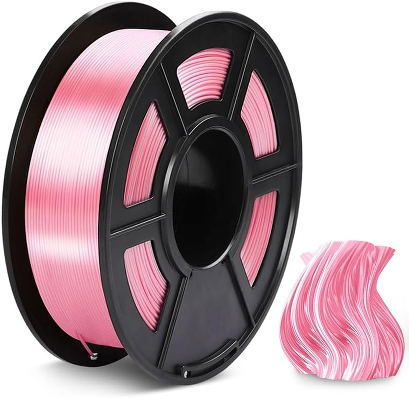 TECOR Silk PLA+ 3D Printer Filament - 1.75mm - Rainbow # 2-1KG Spool ...
